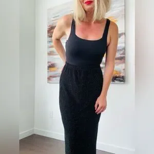 artex collection | Skirts | Artex Collection Vintage Metallic Black ...
